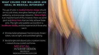 Medical Interior Design – Choosing Color for Wellness | PDF