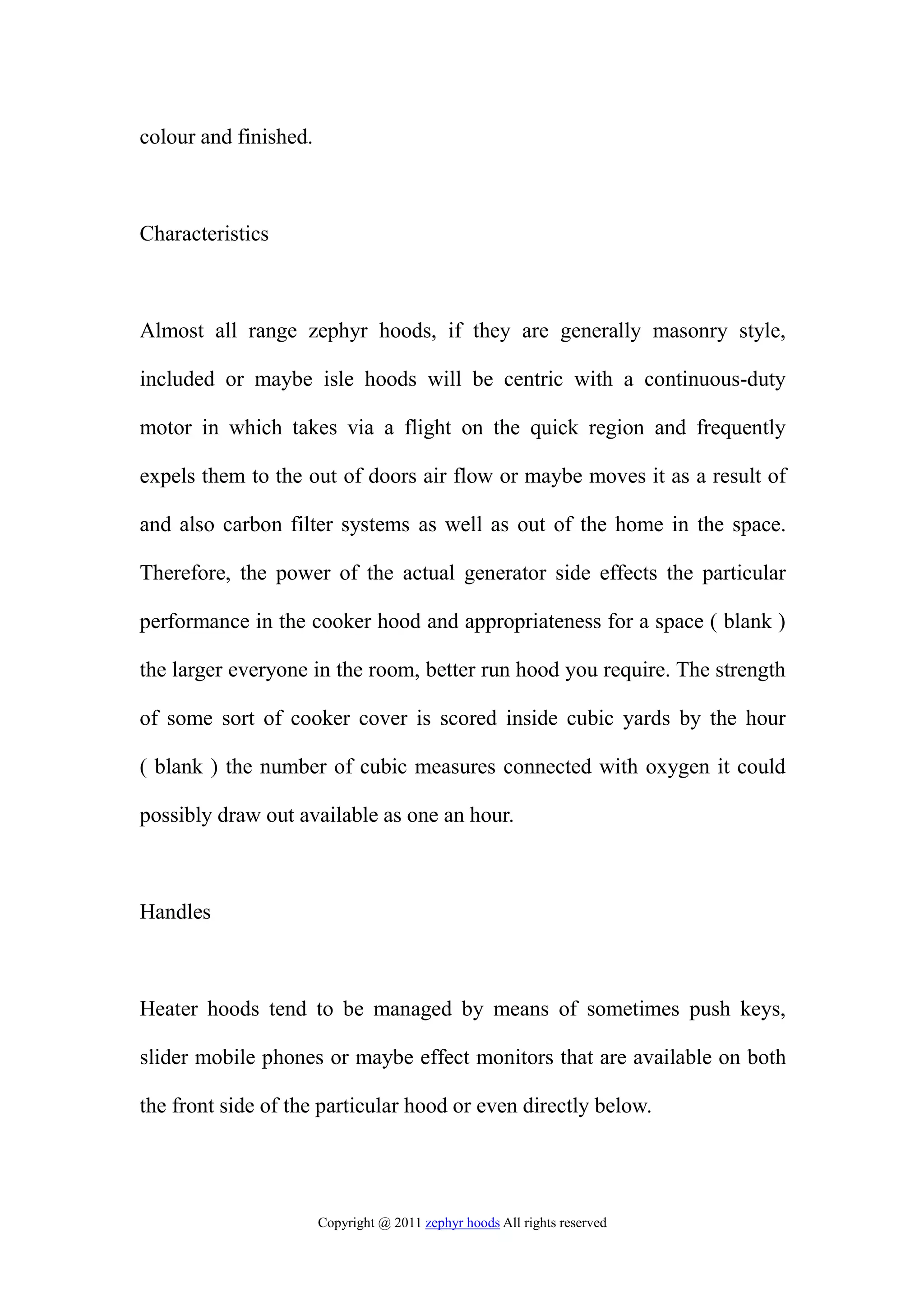 Choosing good zephyr hoods | PDF