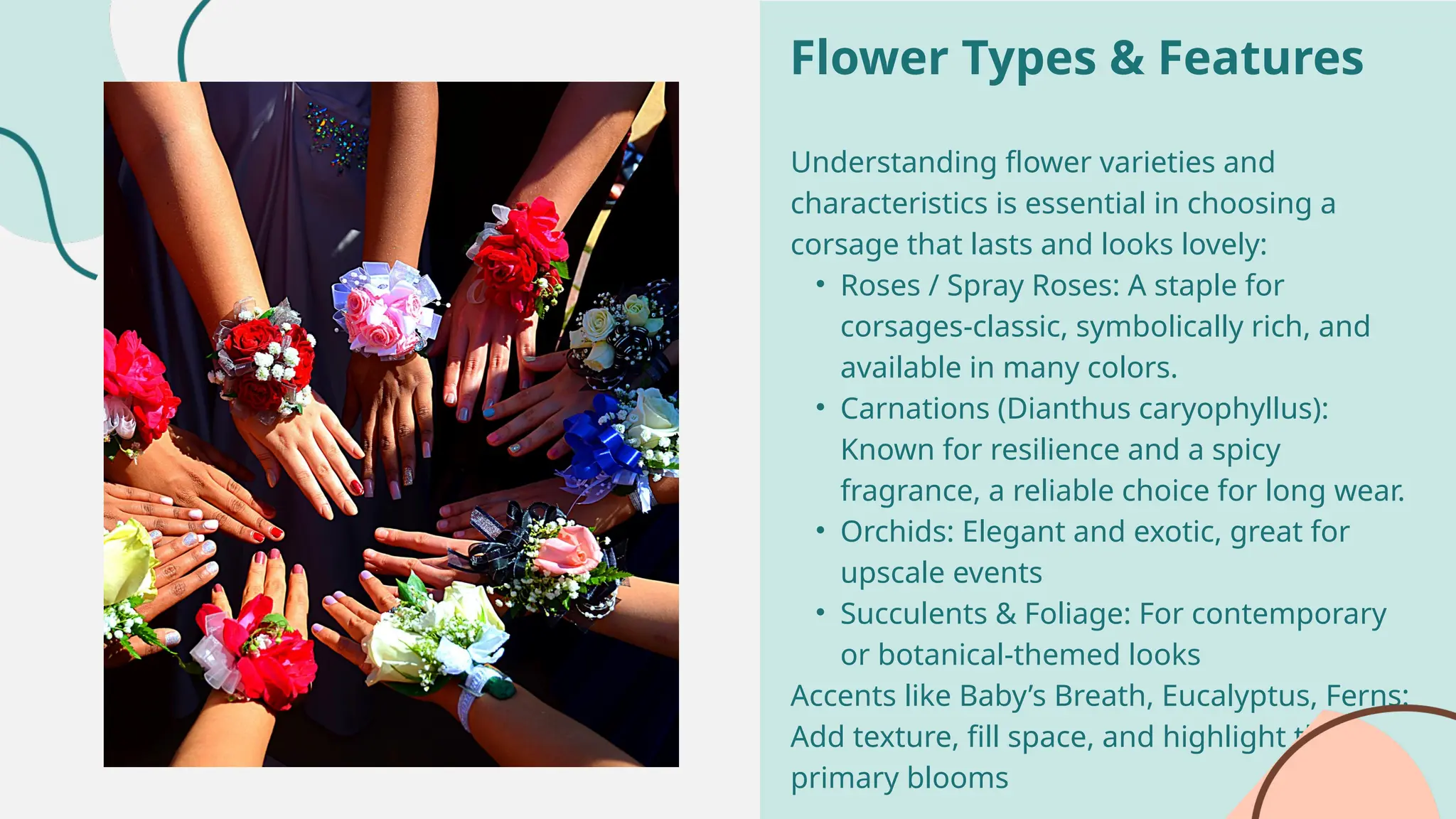 Choosing Graceful Corsage Flowers for Every Occasion. | PPTX