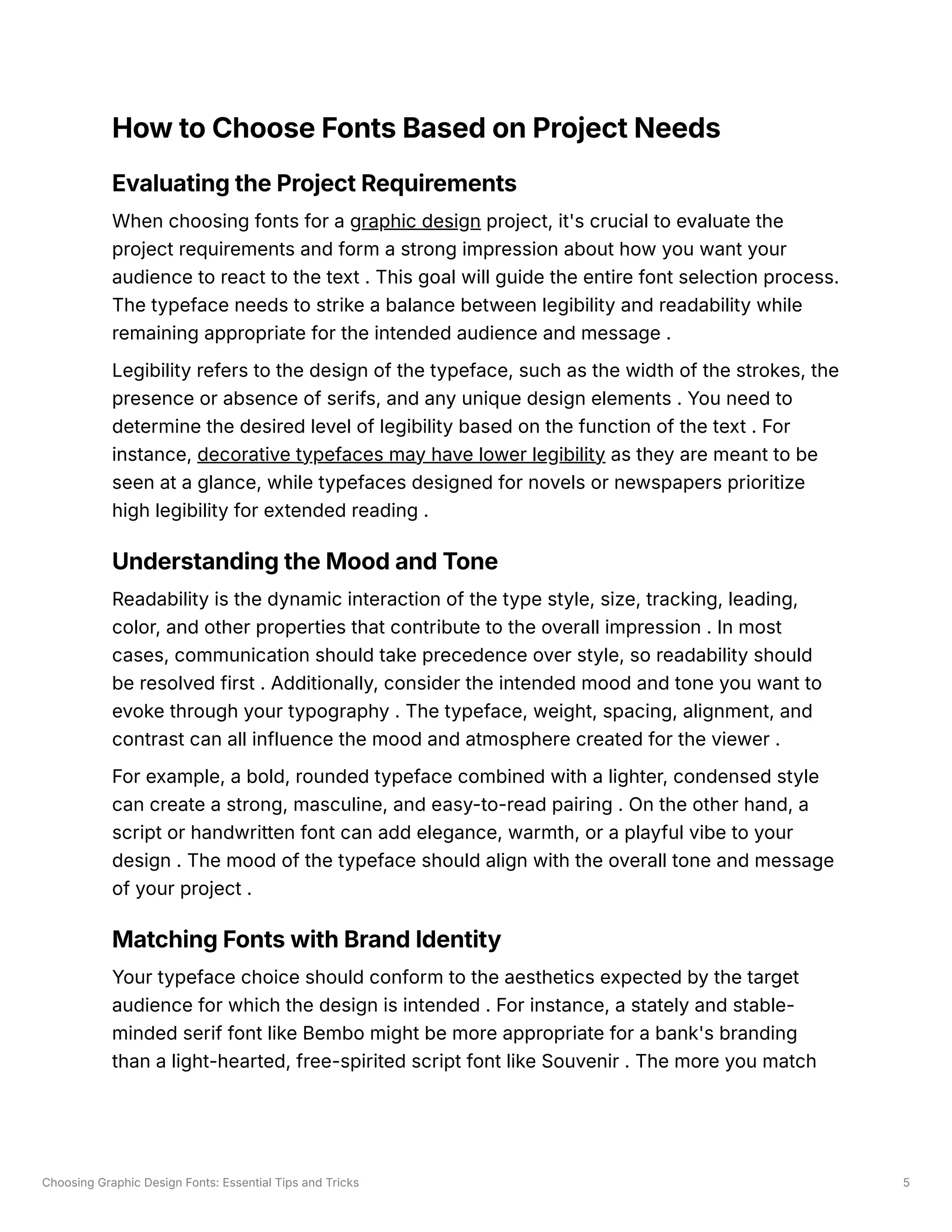 Choosing Graphic Design Fonts Essential Tips and Tricks | PDF | Desktop ...