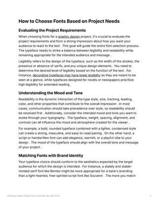 Choosing Graphic Design Fonts Essential Tips and Tricks | PDF | Desktop ...