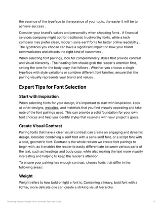Choosing Graphic Design Fonts Essential Tips and Tricks | PDF | Desktop ...