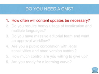 Choosing Hippo CMS | PPT