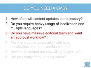 Choosing Hippo CMS | PPT