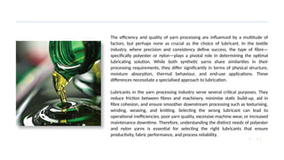 Polyester or Nylon? Lubricants that Fits | PPTX