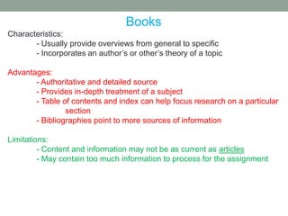 Choosing proper sources | PPTX