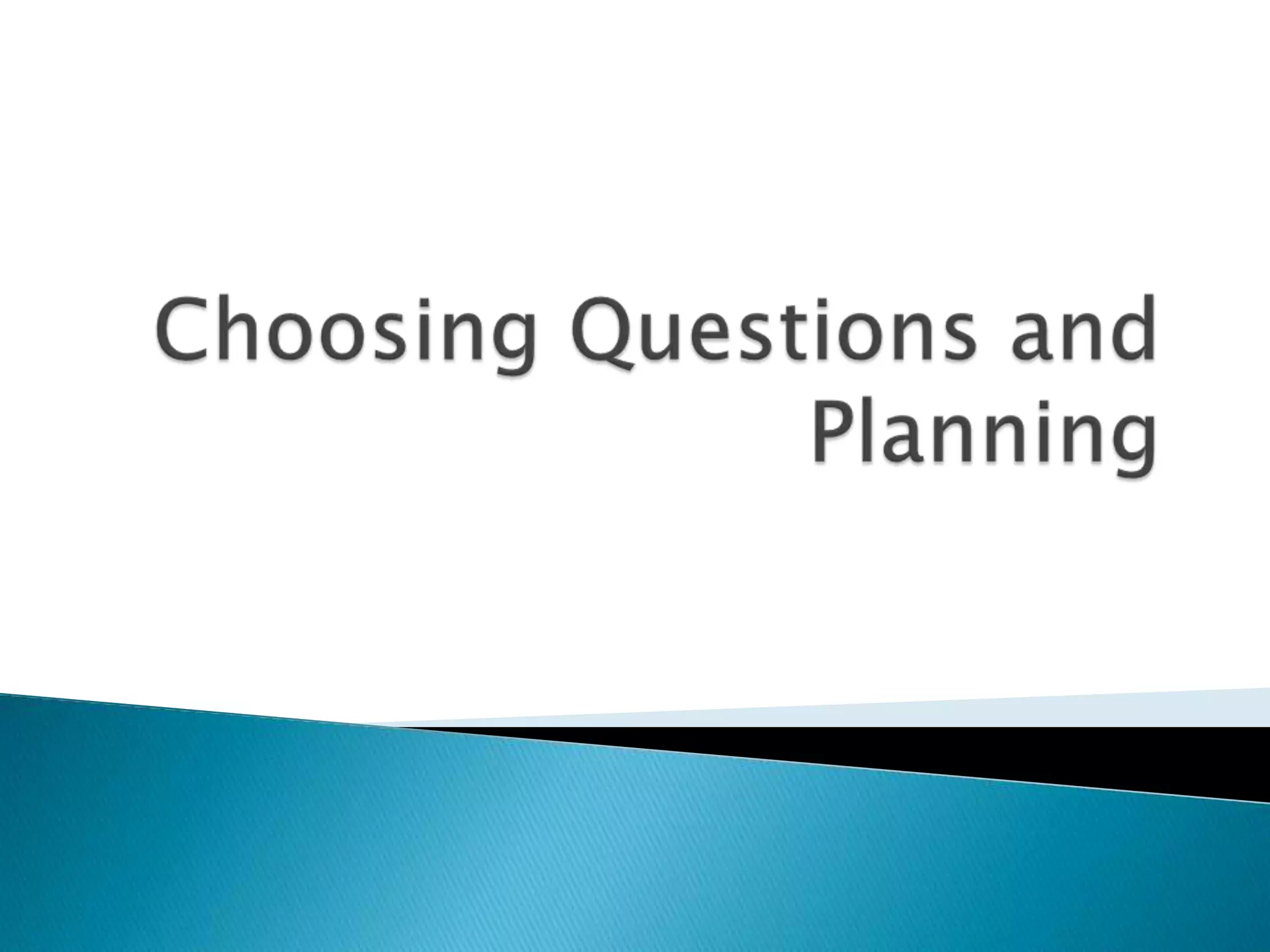 Plan Questions and Choose Texts for Paper 2 | PPT