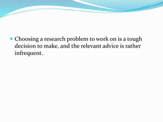 Choosing research topic[1] | PPTX
