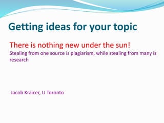 Choosing research topic[1] | PPTX