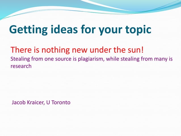 Choosing research topic[1] | PPTX