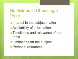 CHOOSING RESEARCH TOPICS.pptx