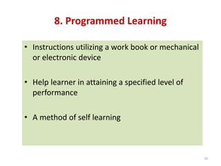 Choosing right teaching methods | PPTX