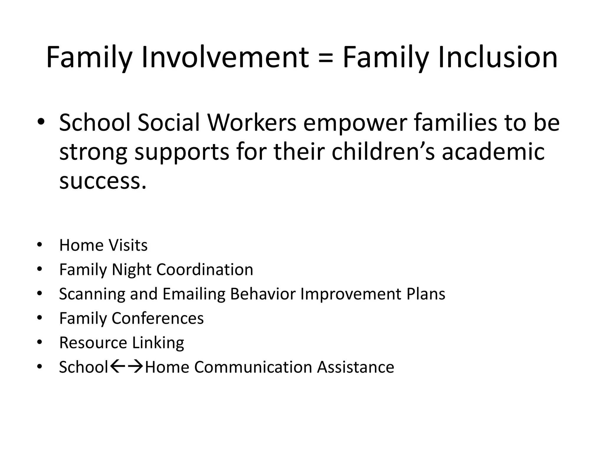 Choosing School Social Work | PPT