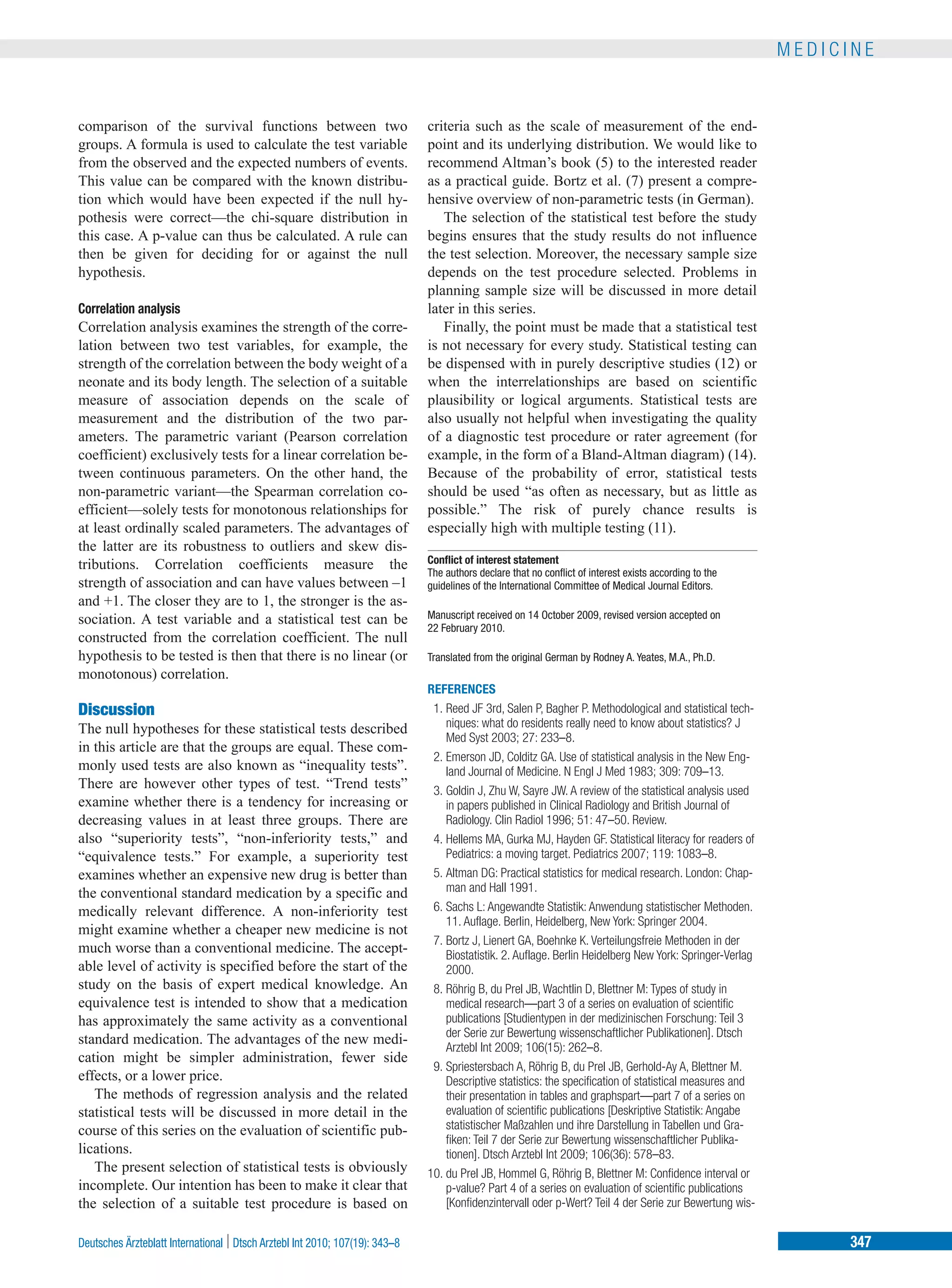 Choosing statistical tests | PDF