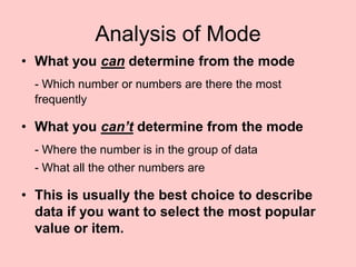 Choosing the best measure of central tendency | PPTX