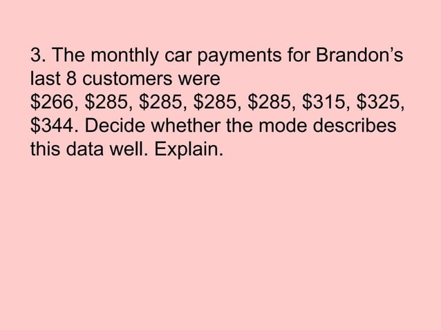 Choosing the best measure of central tendency | PPTX