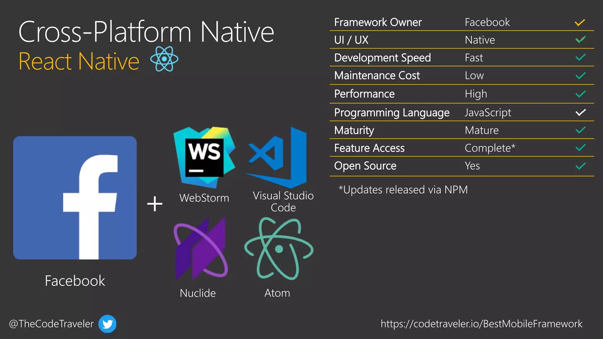 Choosing The Best Mobile App Framework Ppt