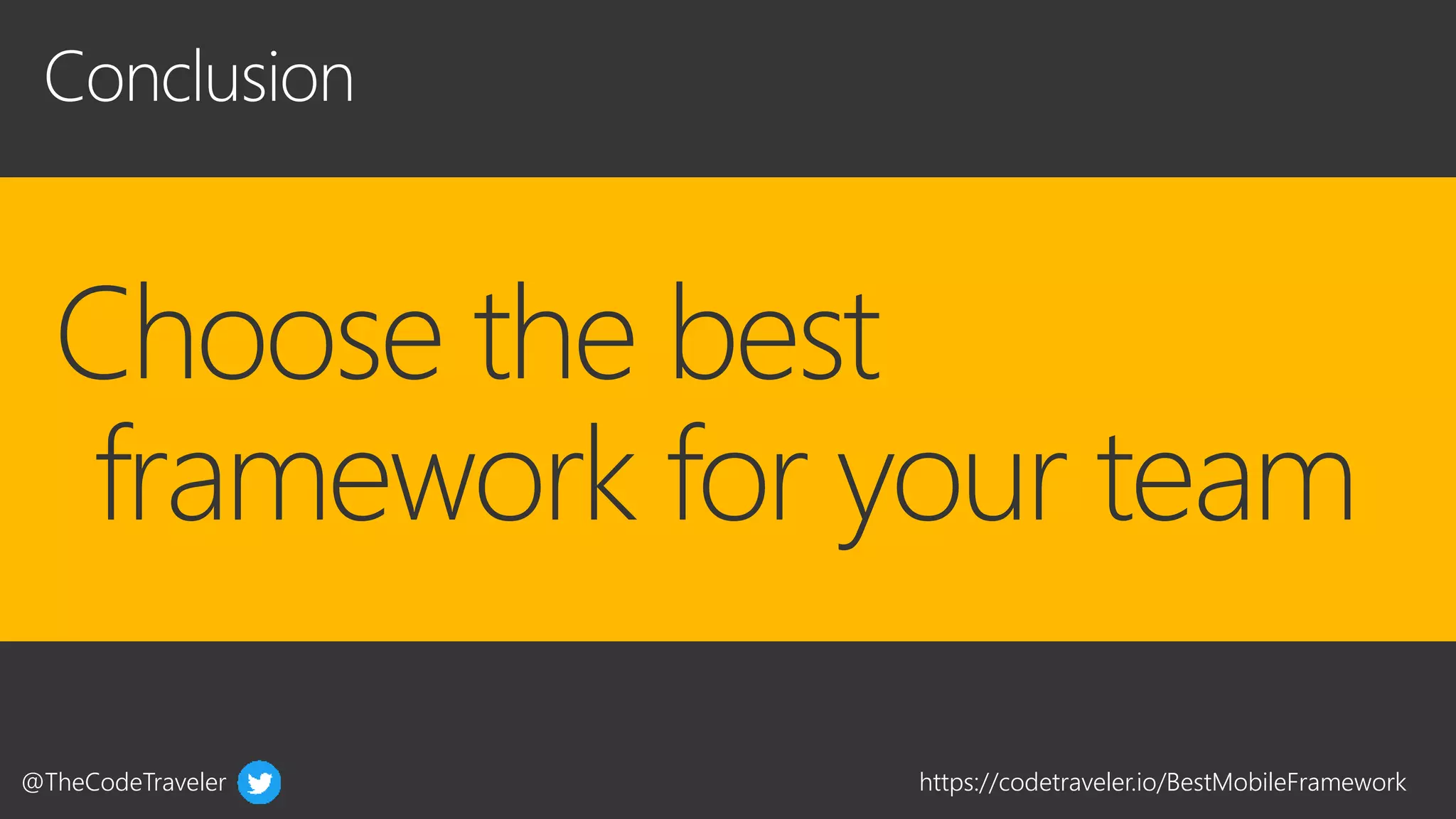 Choosing The Best Mobile App Framework Ppt