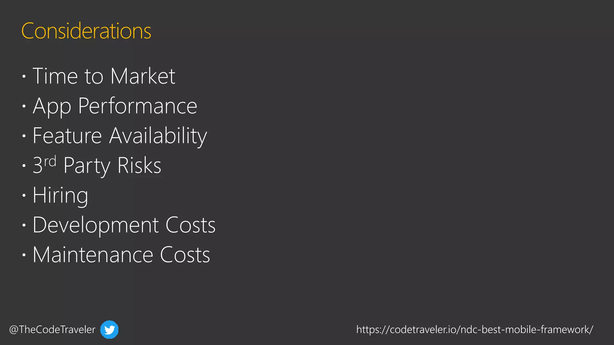 Choosing the Best Mobile App Framework | PPT