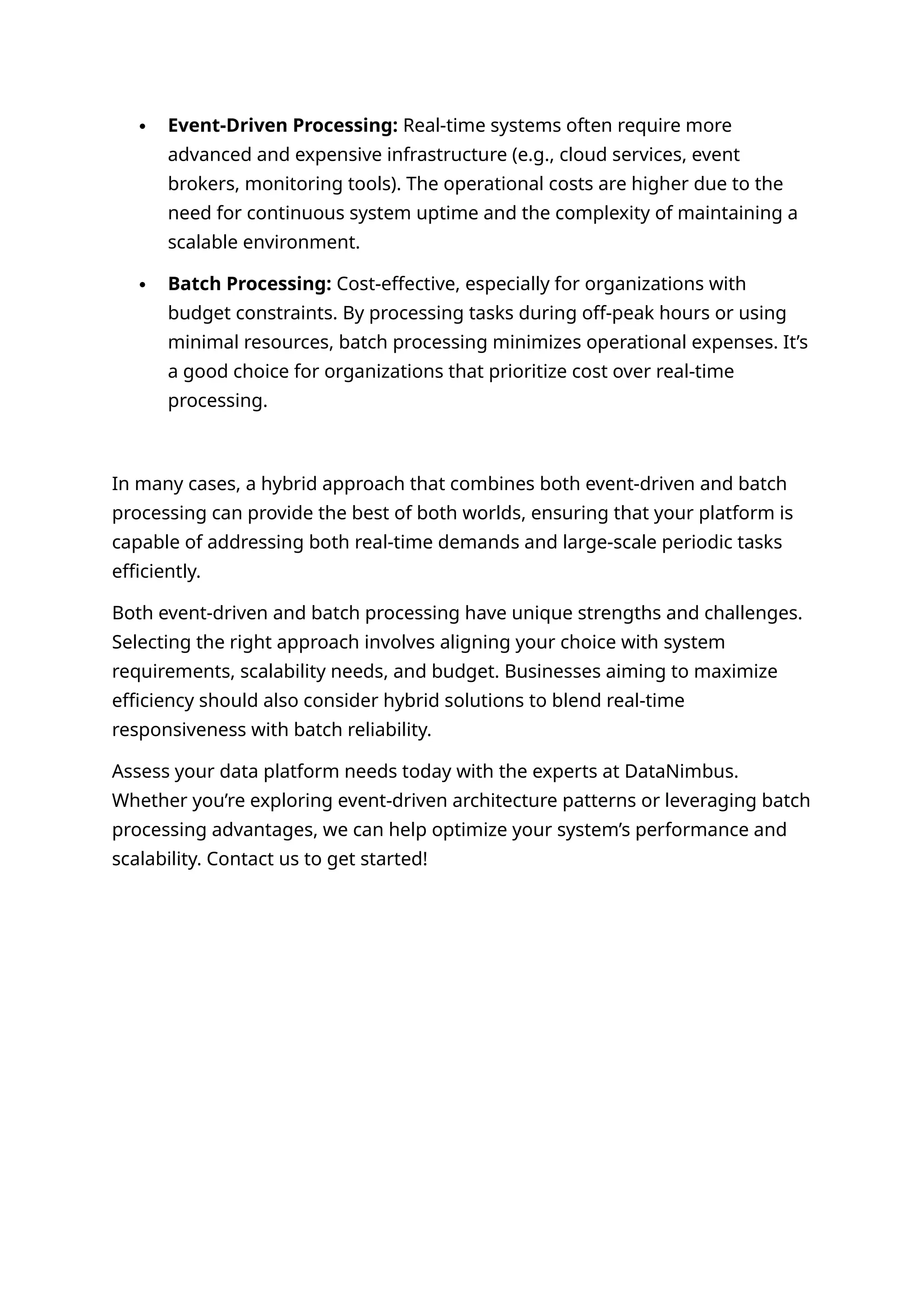 Event-Driven vs. Batch Processing: Choosing the Right Approach for Your ...