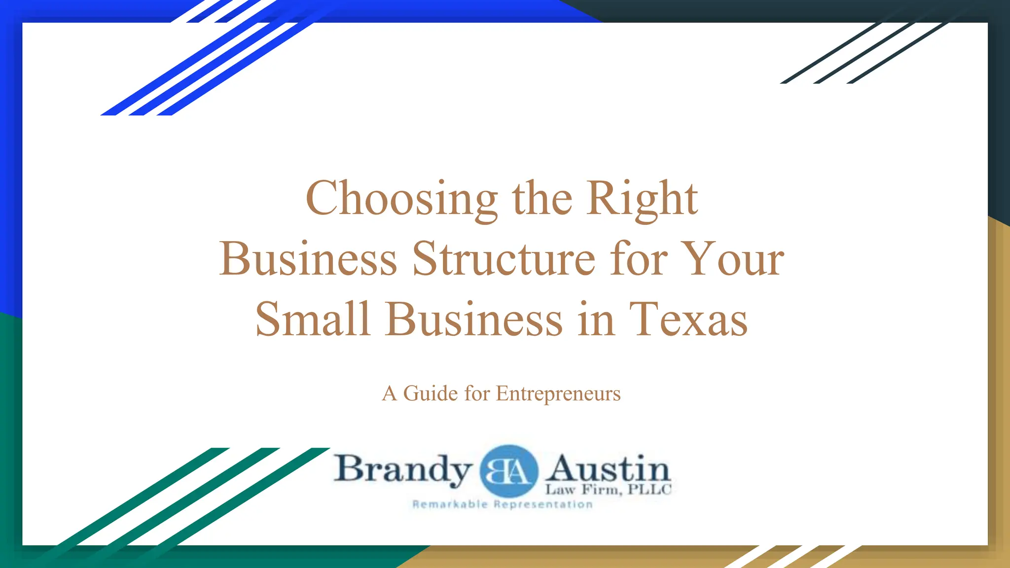 Choosing the Right Business Structure for Your Small Business in Texas ...