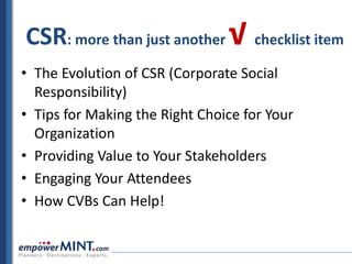 Choosing The Right Charity For Your Meeting's Social Responsibility ...