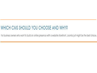 CHOOSING THE RIGHT CMS | PPT