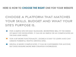 CHOOSING THE RIGHT CMS | PPT