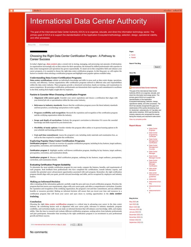 Choosing the Right Data Center Certification Program.pdf