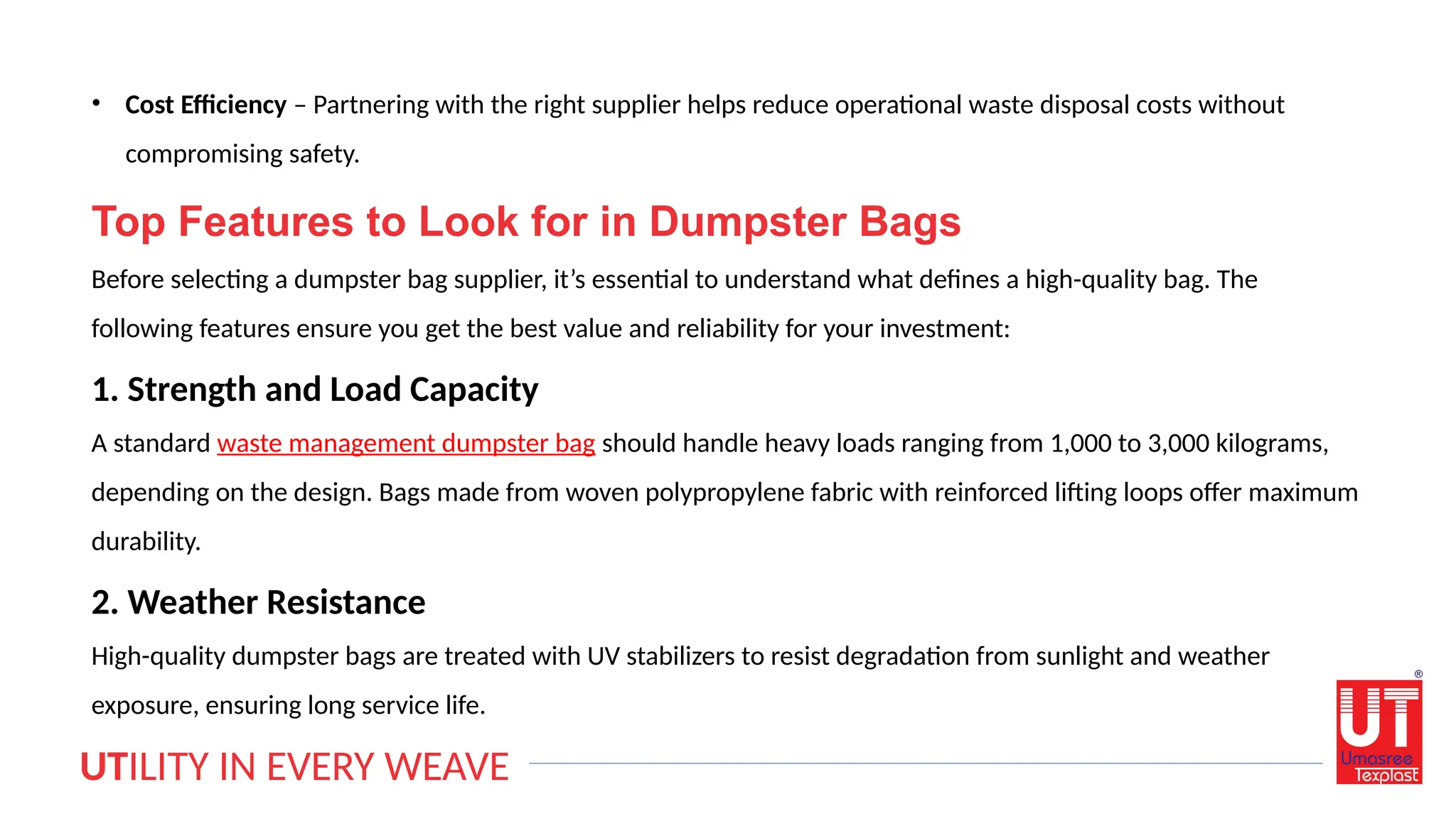 Choosing the Right Dumpster Bag Manufacturer A Complete Guide for ...