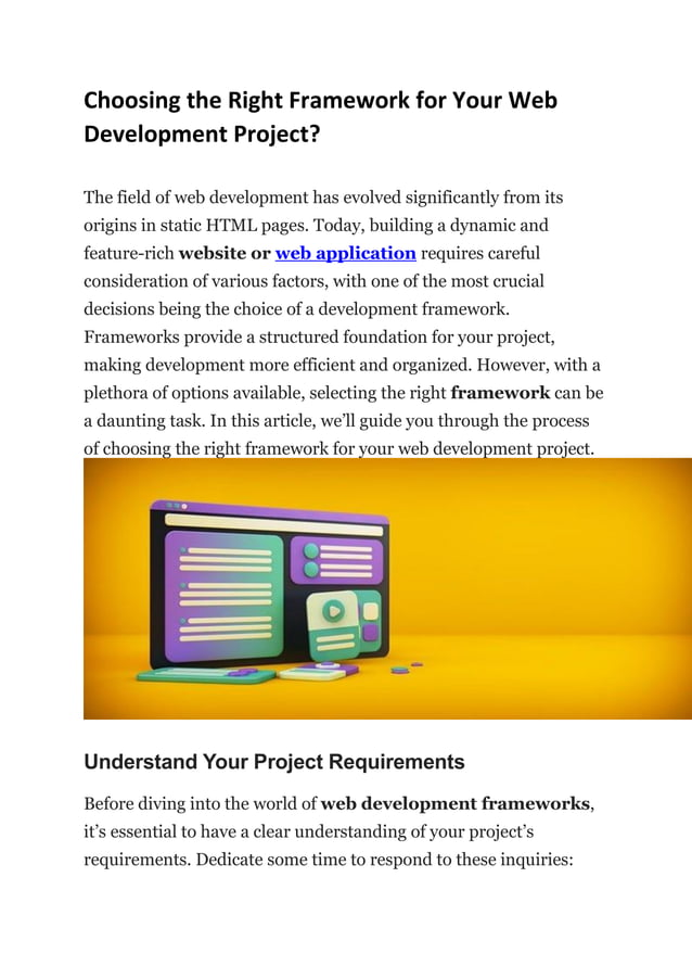 Choosing the Right Framework for Your Web Development Project.pdf