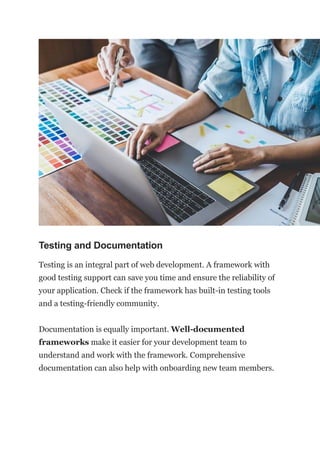 Choosing the Right Framework for Your Web Development Project.pdf | Web Development | Internet
