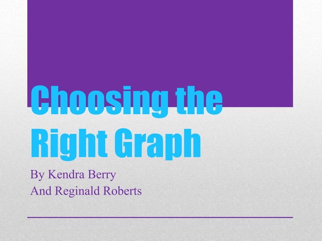 Choosing the right graph | PPT
