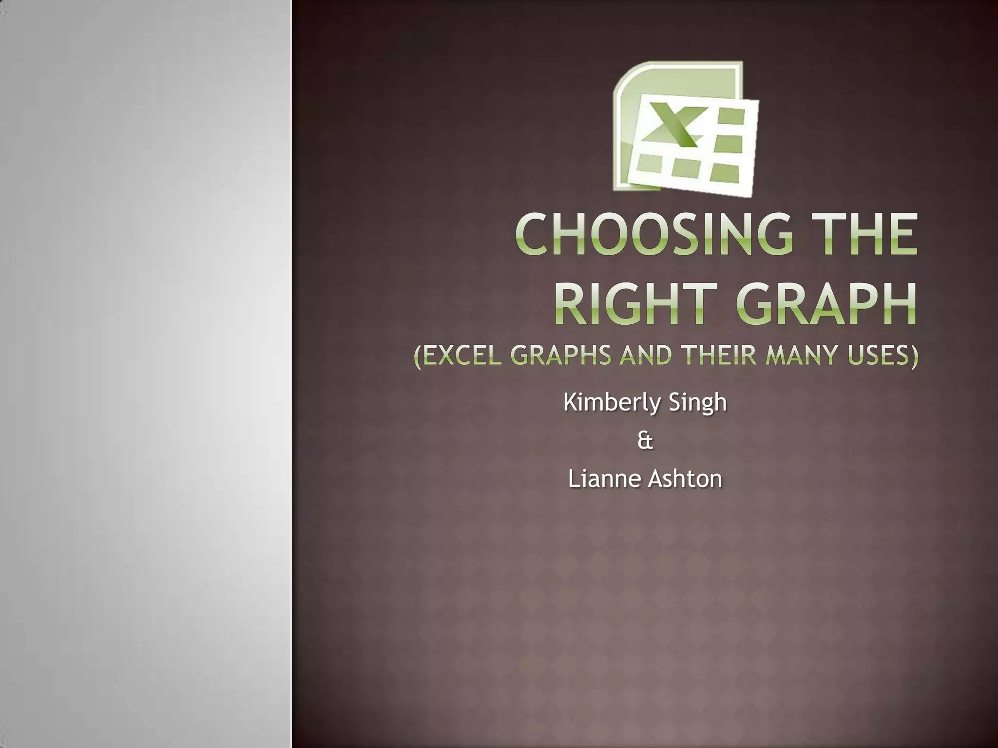 Choosing the right graph~ | PPT