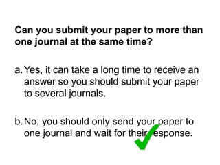 Choosing the right journal | PPTX