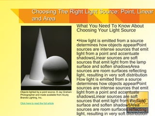 Choosing the right light source | PPT