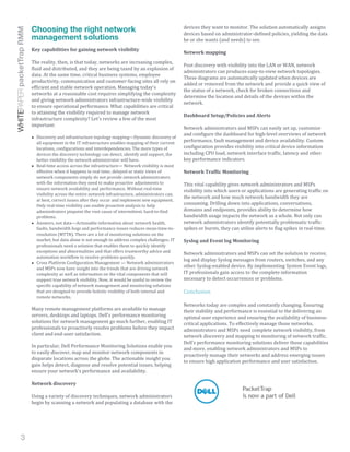 Choosing the right network management solution: Increase network ...