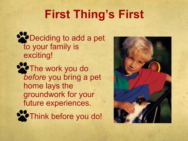 Choosing_the_Right_Pet for you and your family | PPT