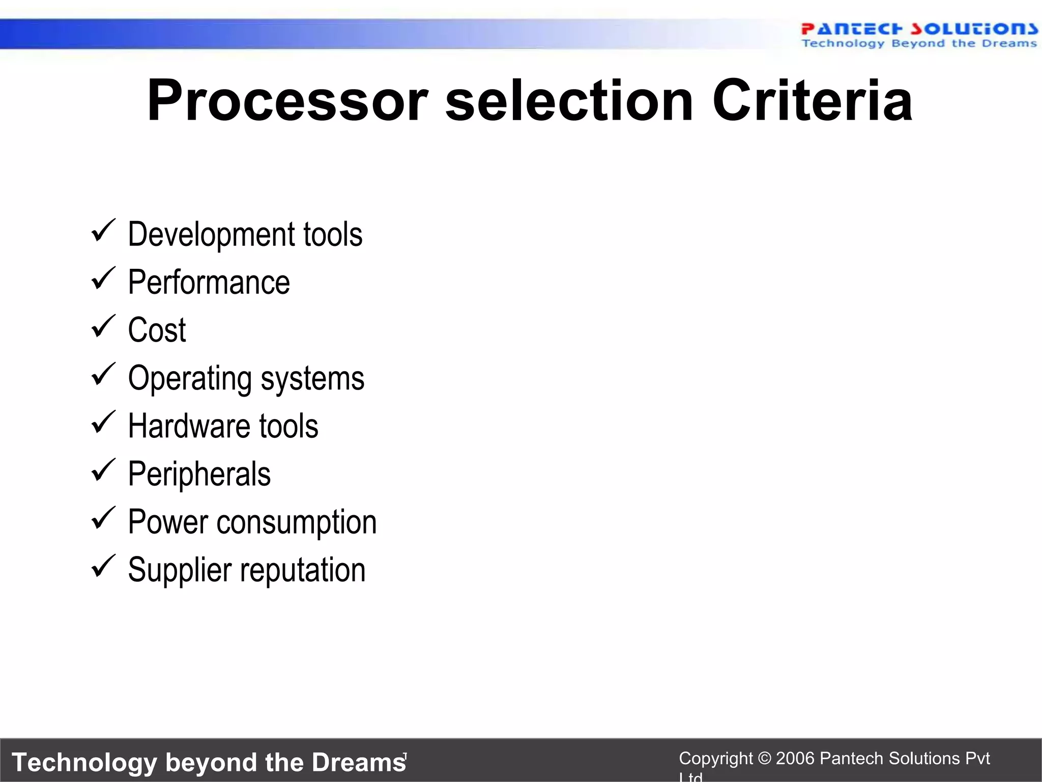 Choosing the right processor | PPT