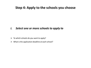 Choosing the right school! | PPTX