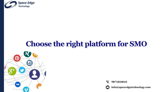 Ideal Social Media Platforms for Successful SMO | PPT