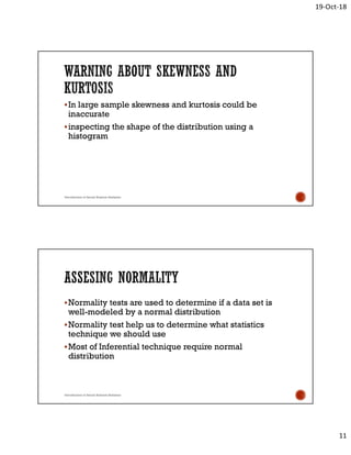 Choosing the Right Statistical Techniques | PDF