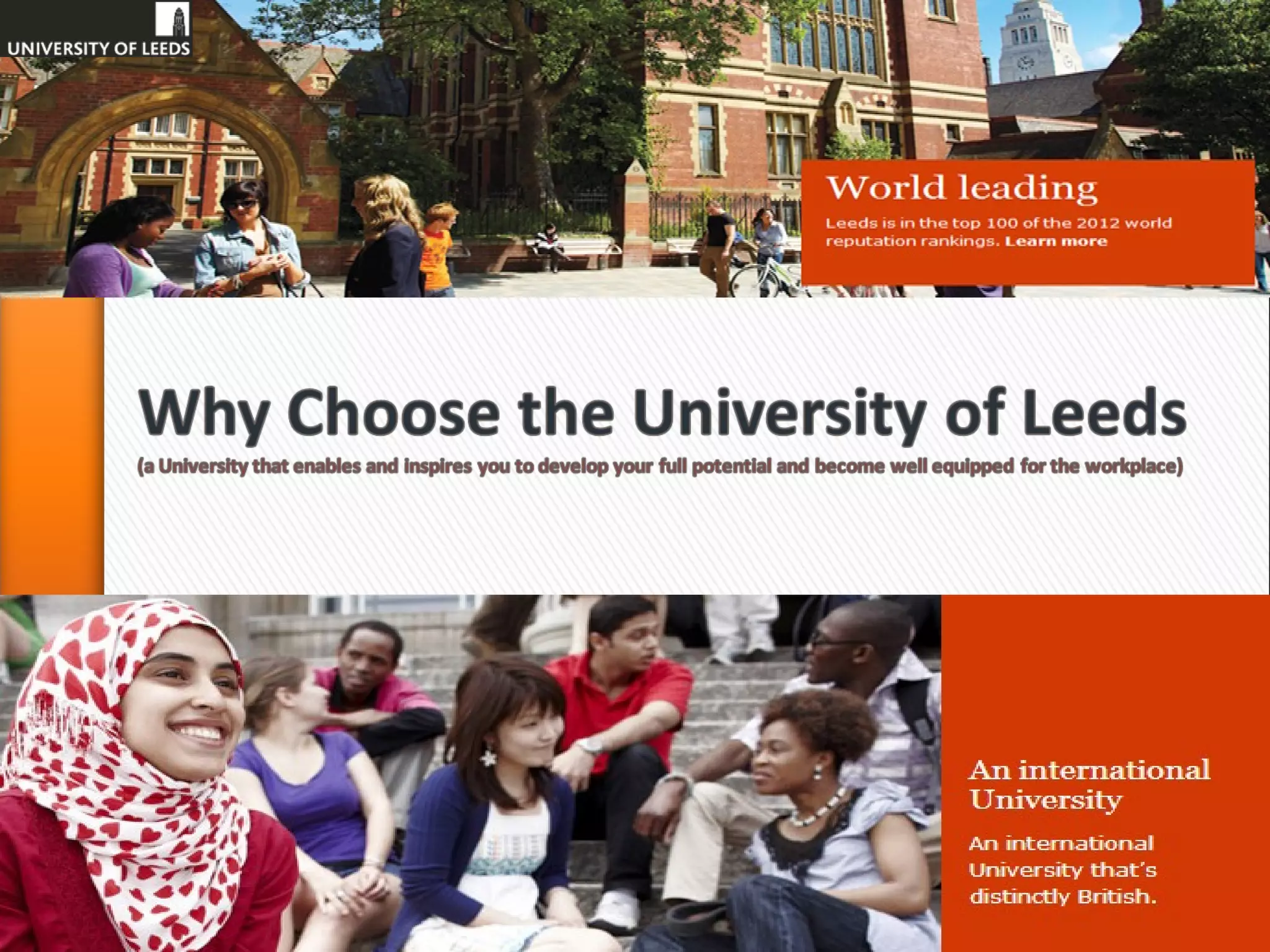 Choosing the university of leeds | PPT