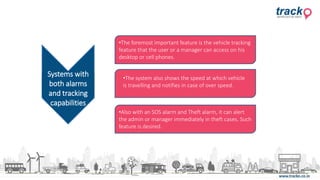 Choosing vehicle tracking system | PPTX