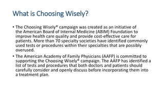Choosing Wisely | PPT