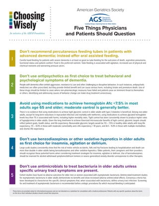 Choosing wisely list2 | PDF