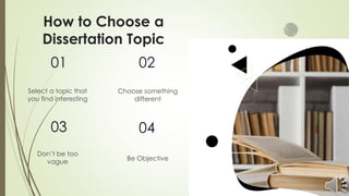 Learners Wing | Choosing your Dissertation Topic | PPTX | Postgraduate Education | College Education