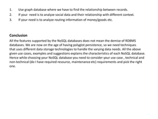 Choosing your NoSQL storage | PPTX