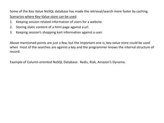 Choosing your NoSQL storage | PPTX