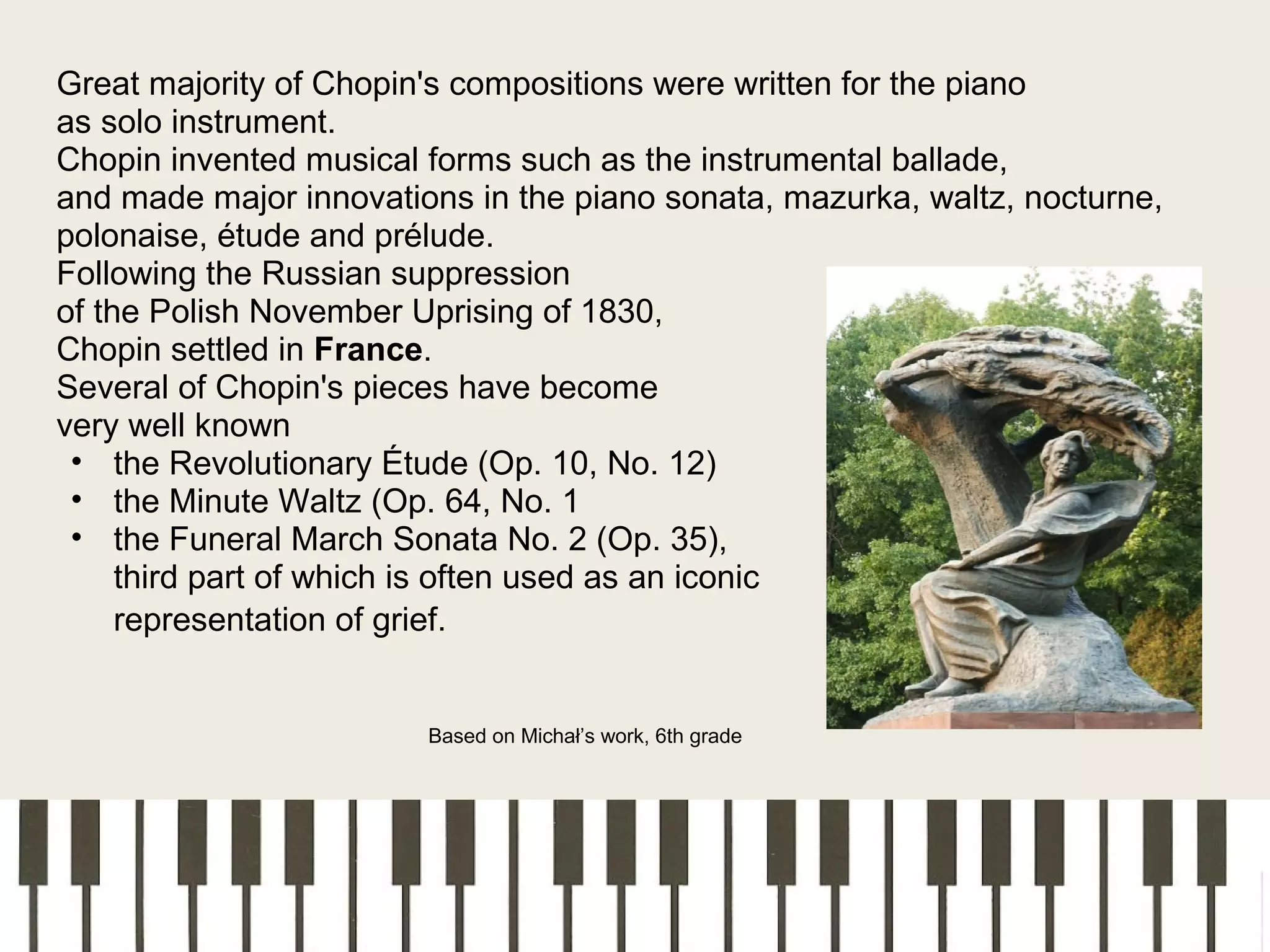 Chopin by Michał | PPT | Classical Music | Music